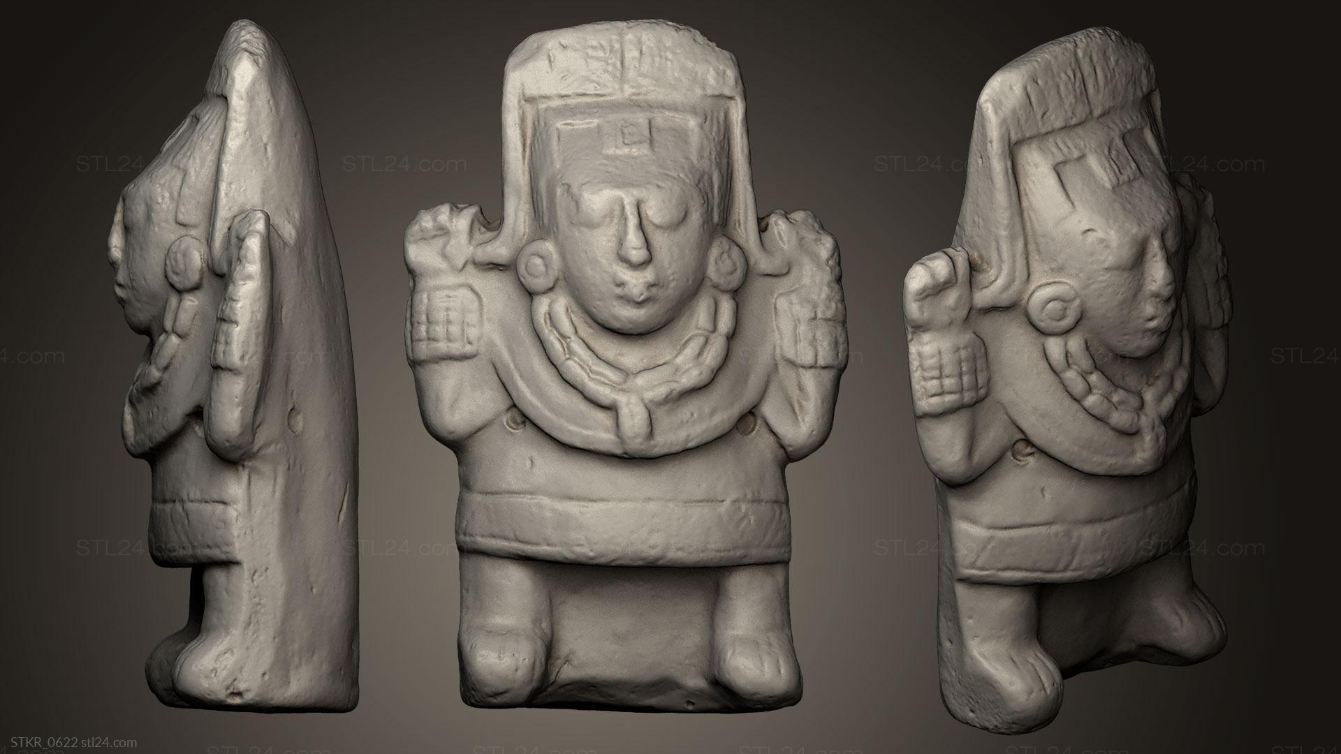 Miscellaneous Figurines And Statues Maya Figure STKR 0622 3D Stl Miscellaneous Figurines And Statues Maya Figure STKR 0622 3D Stl